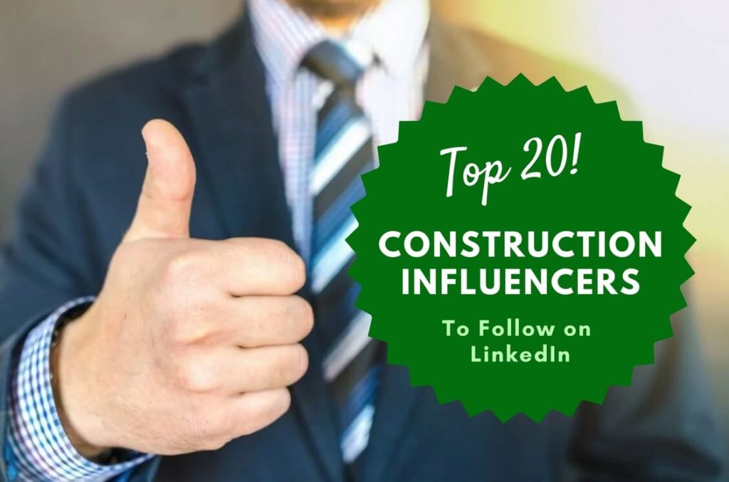 The Top 20 LinkedIn Construction Influencers of 2018 | Giatec