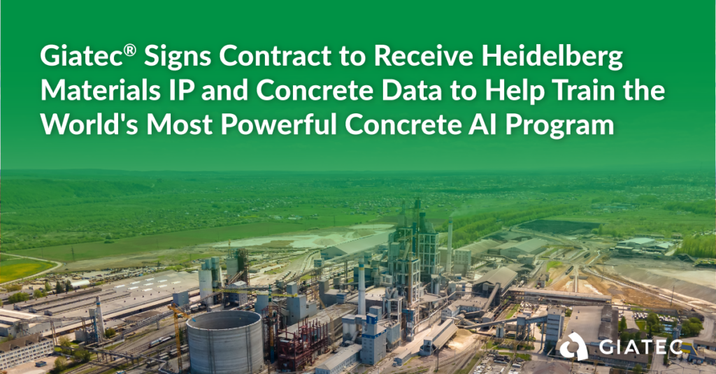 Giatec Receives Heidelberg Materials IP to Train Powerful Concrete AI