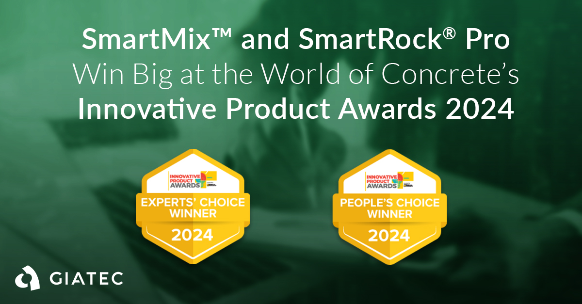 SmartMix™ and SmartRock® Pro Win Innovative Product Awards