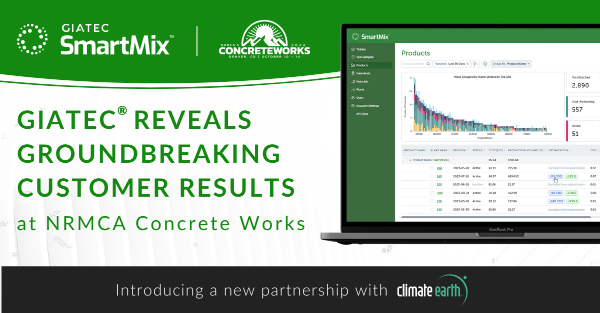Giatec SmartMix Shows Groundbreaking Results at NRMCA 2024