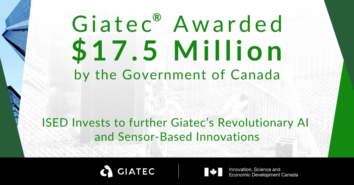 Giatec Awarded $17.5M by the Canadian Strategic Innovation Fund